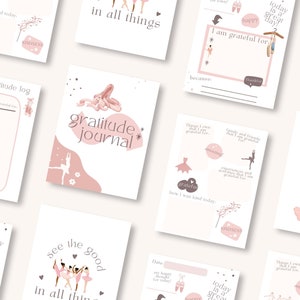 Ballet Kids Gratitude Journal Printable Pdf,ballet Themed Kids Activity ...