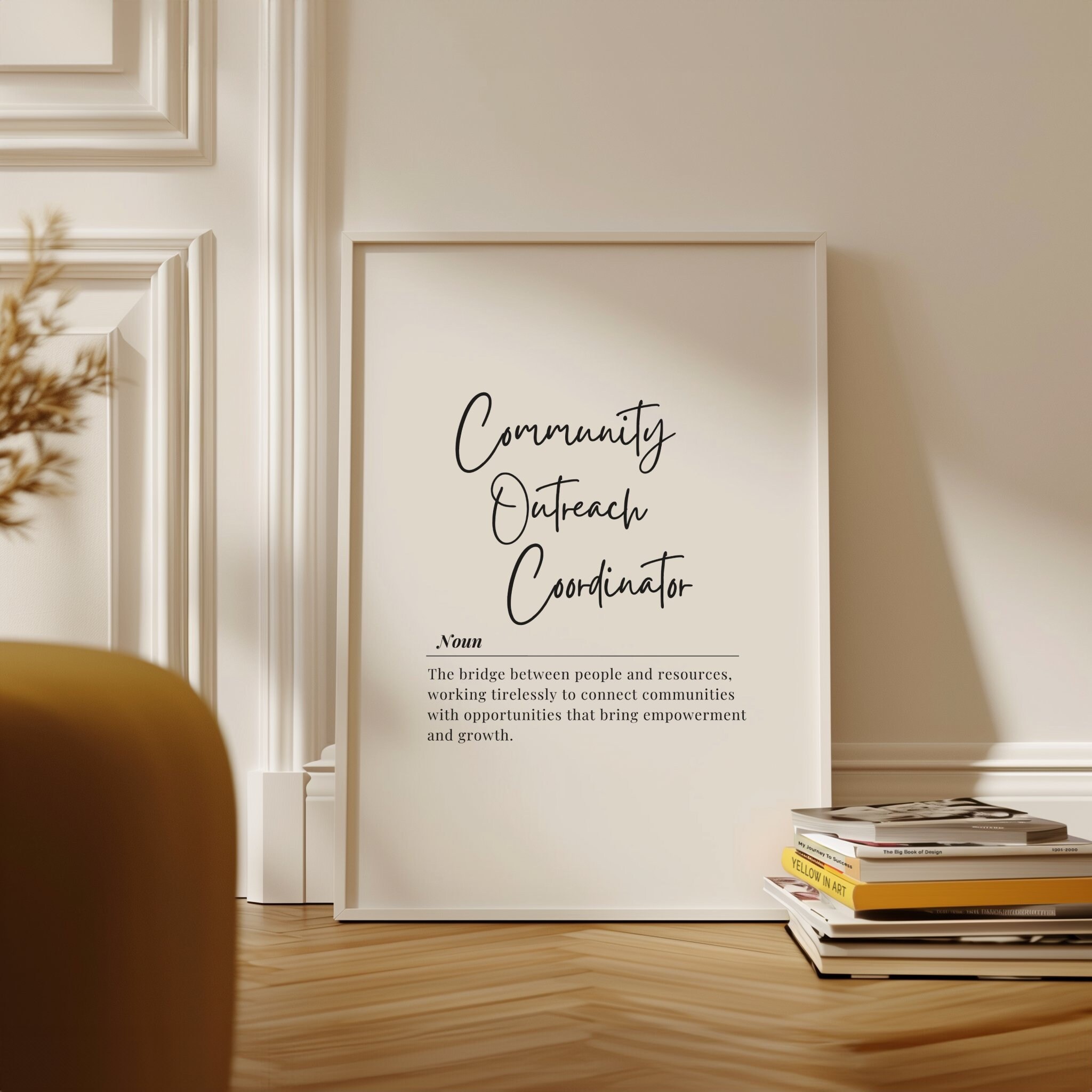 Community Outreach Coordinator Digital Art | Printable Office Decor ...