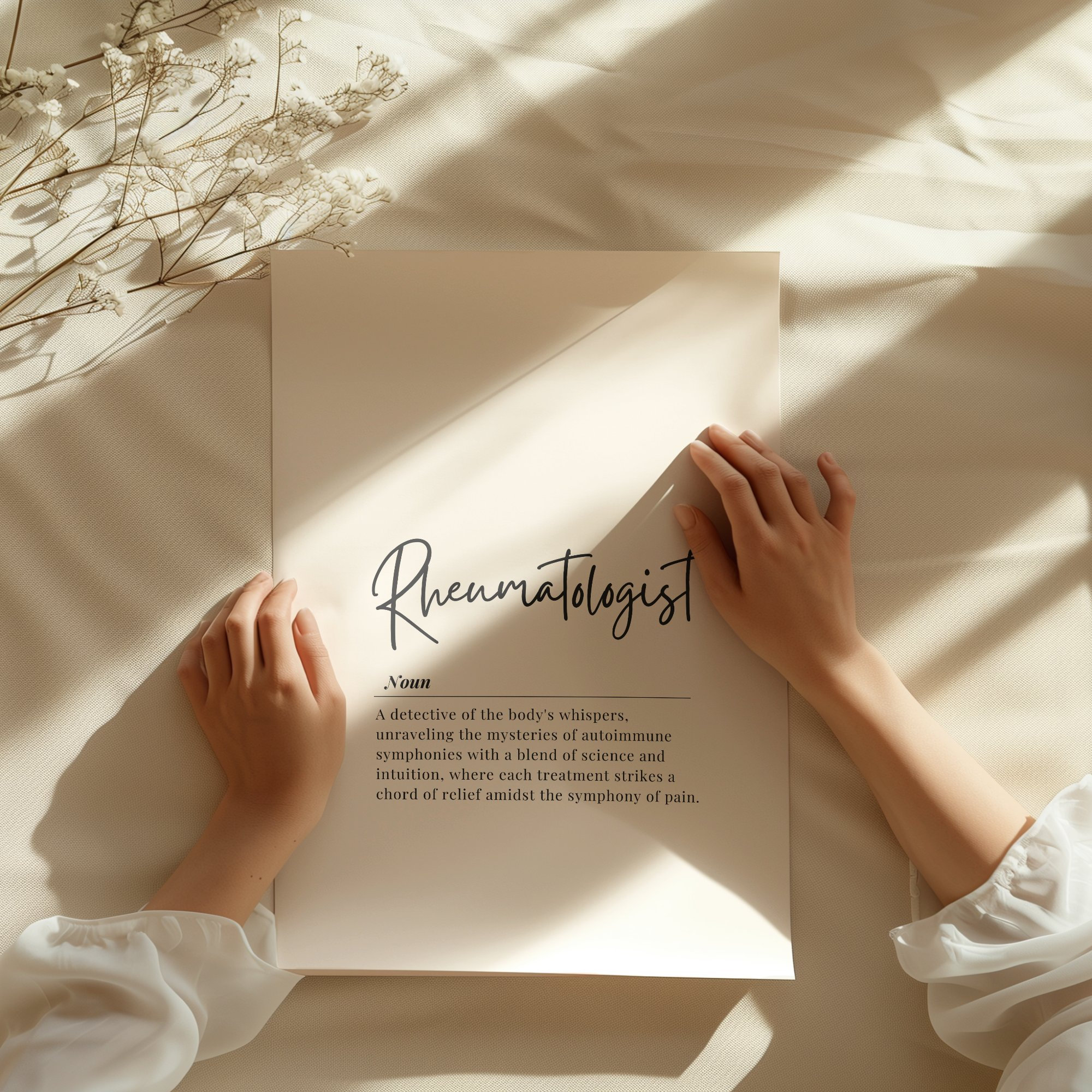 Rheumatologist Digital Download Definition Poster Gift Wall Art ...