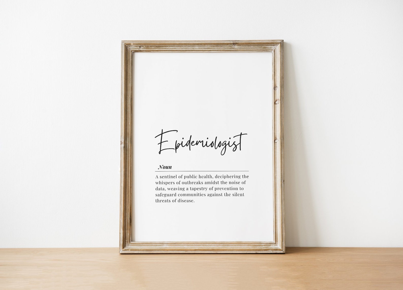 Epidemiologist Digital Download Definition Poster Gift Wall Art ...
