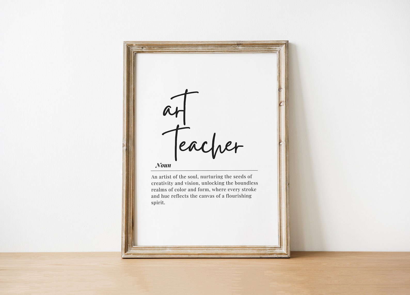 Art Teacher Gift, Art Teacher Definition Print, Teacher Thank You,art ...