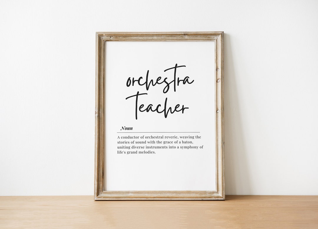 Orchestra Teacher Thank You Card Gifts Appreciation Gift for Orchestra ...