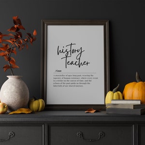 History Teacher Thank You Gift Appreciation Gift for History Teacher ...