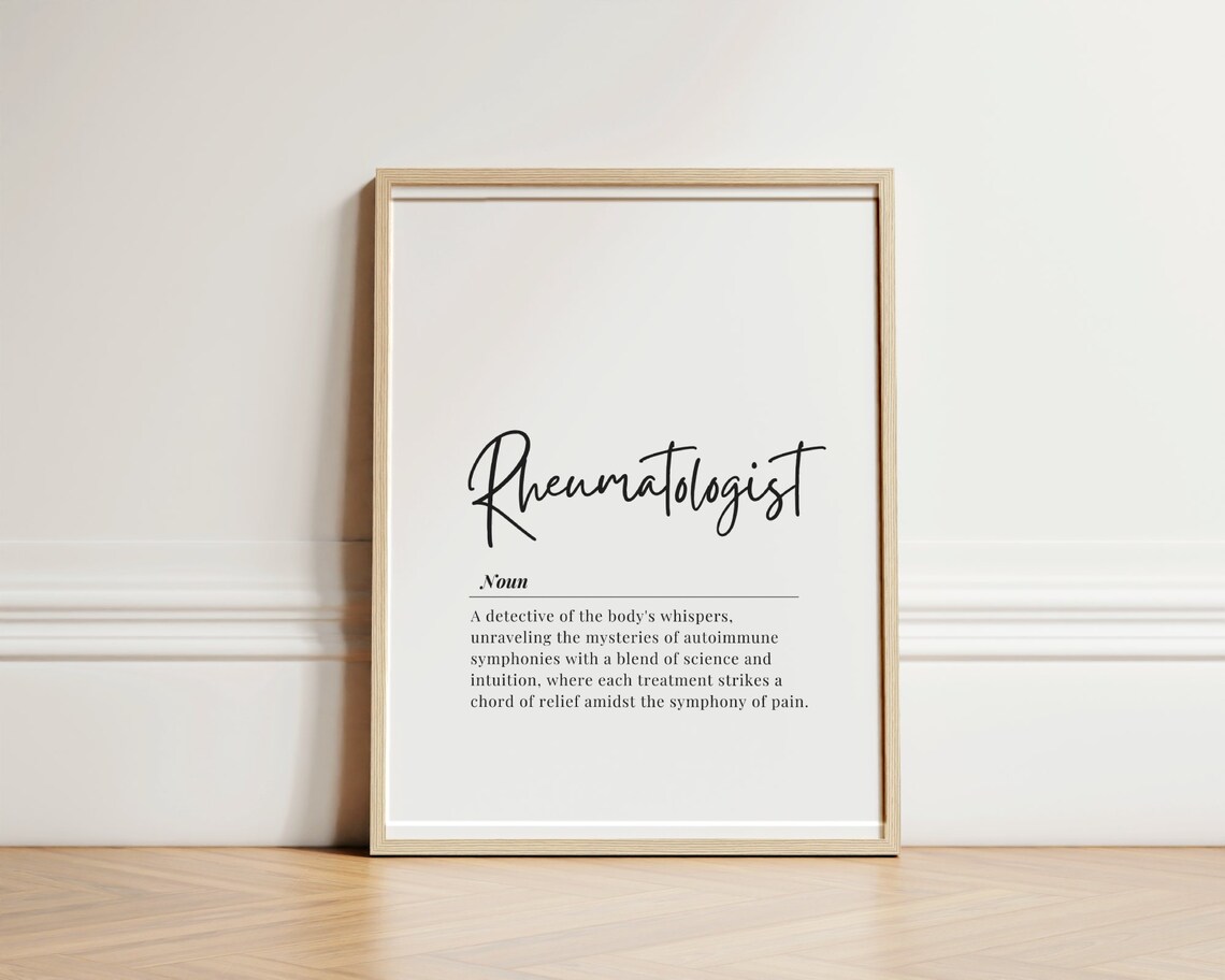 Rheumatologist Digital Download Definition Poster Gift Wall Art ...