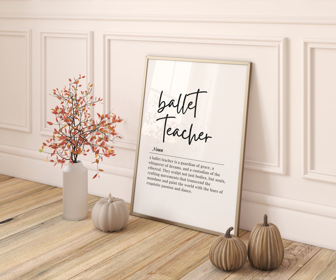 Ballet Teacher Thank You Card Gifts Appreciation Gift for Dance ...