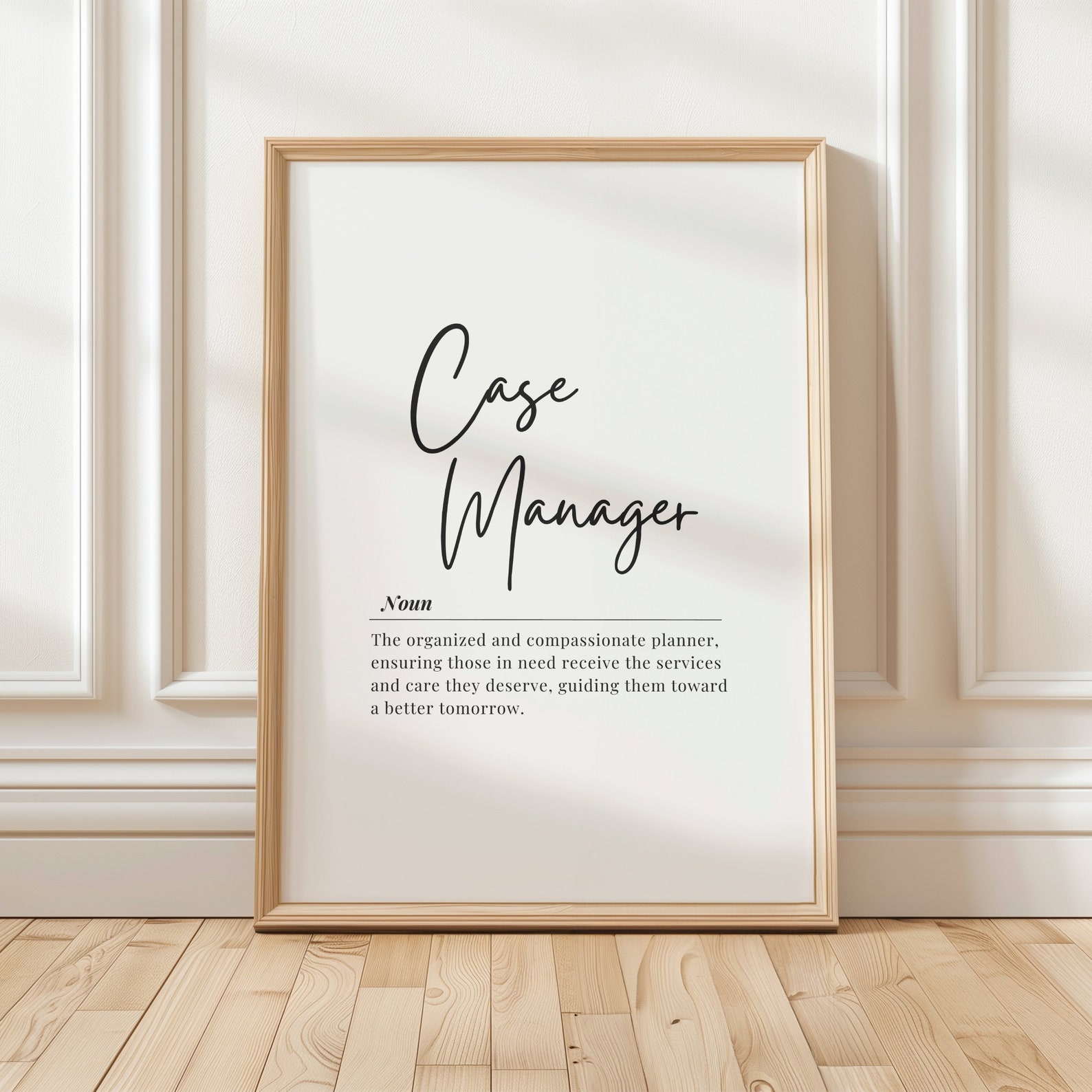 Case Manager Office Decor, Printable Wall Art, Digital Download ...