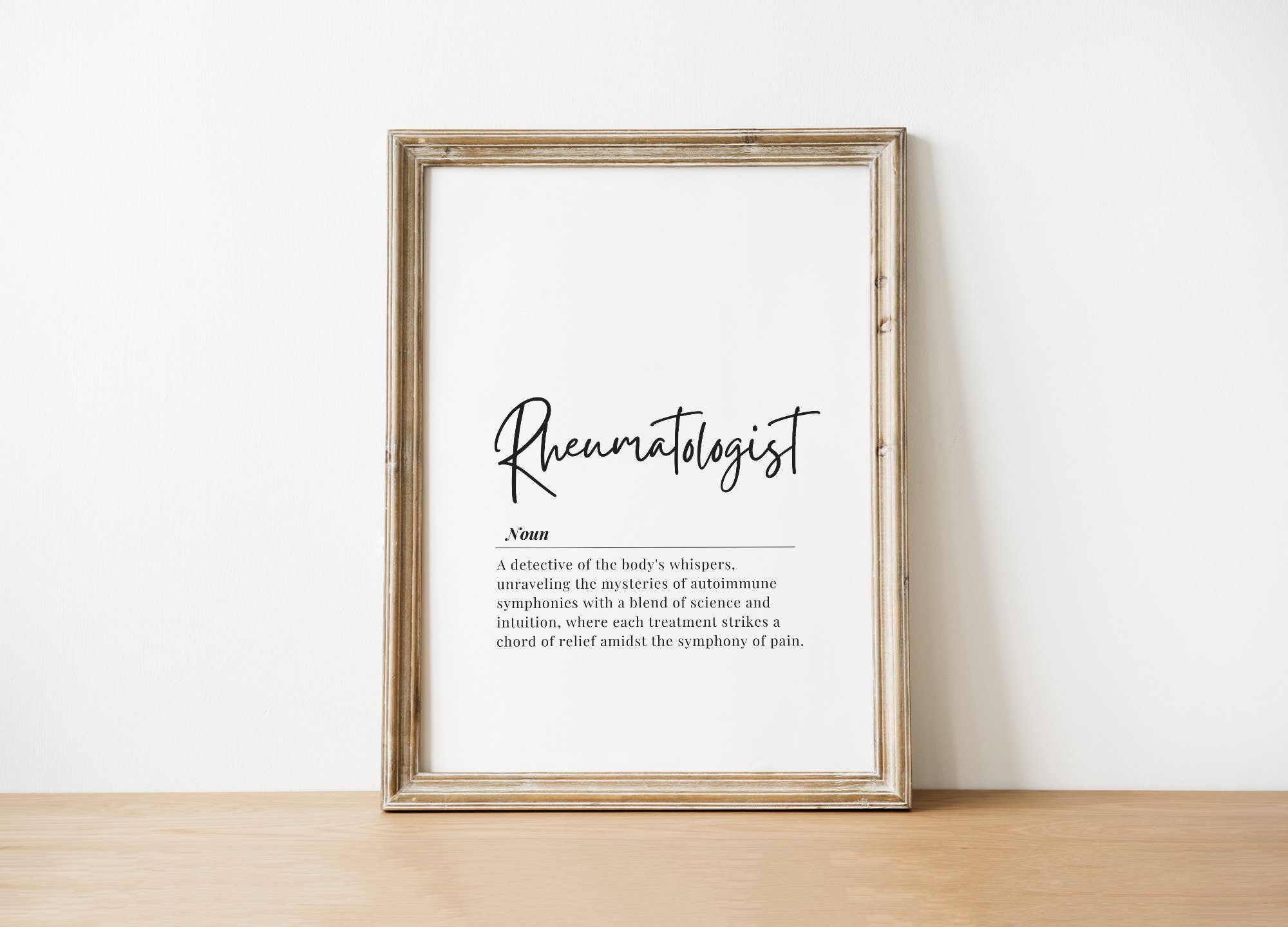 Rheumatologist Digital Download Definition Poster Gift Wall Art ...