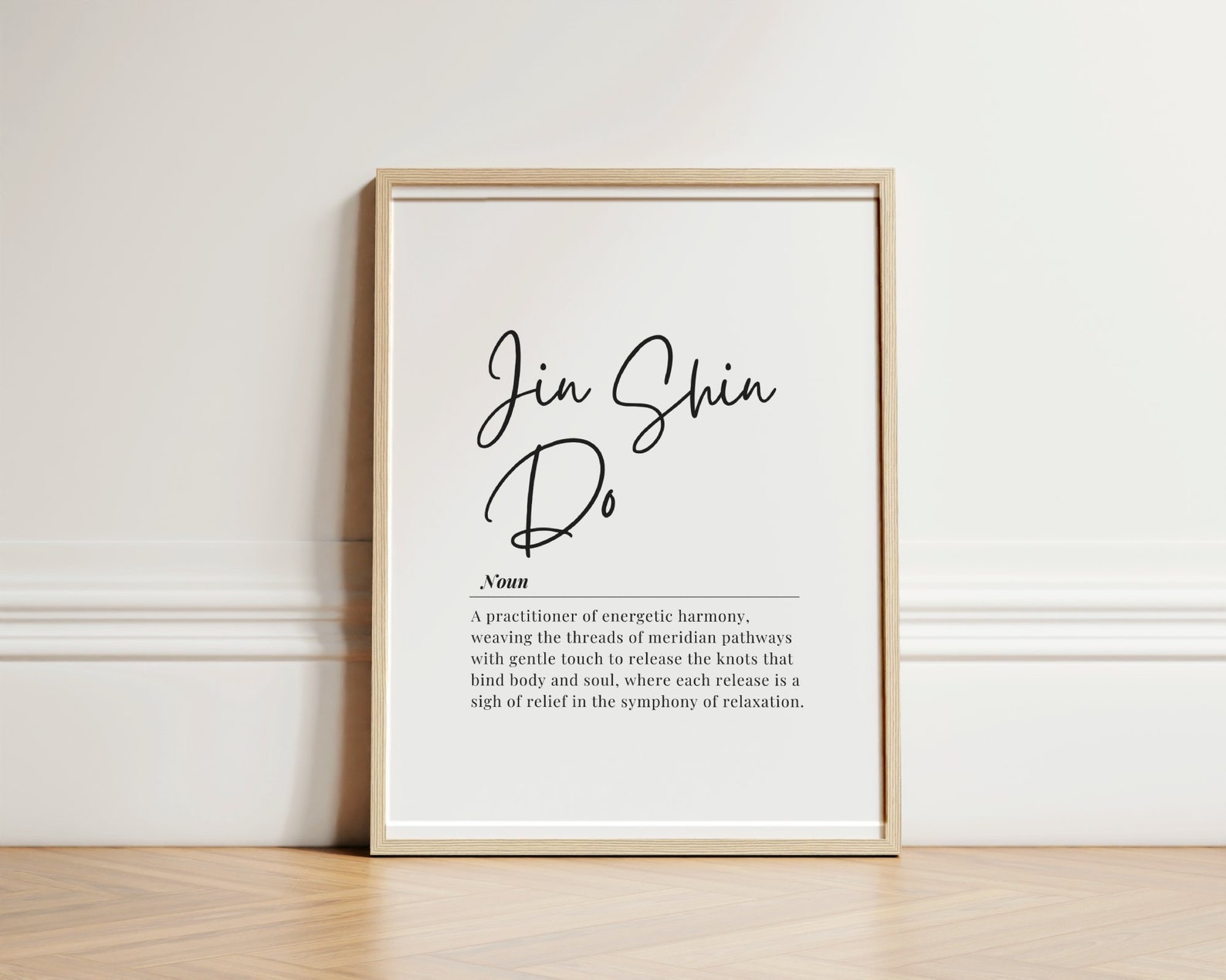 Jin Shin Do Digital Download Definition Poster Gift Wall Art National ...