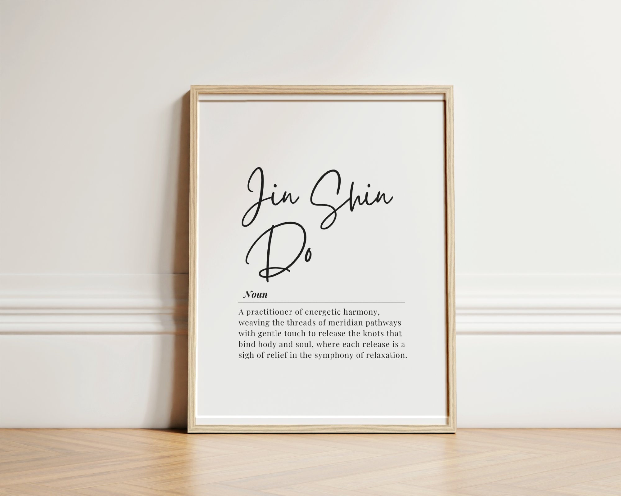 Jin Shin Do Digital Download Definition Poster Gift Wall Art National ...