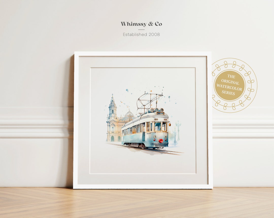 Train Nursery Art: Watercolor Transport Print (digital Download) - Etsy