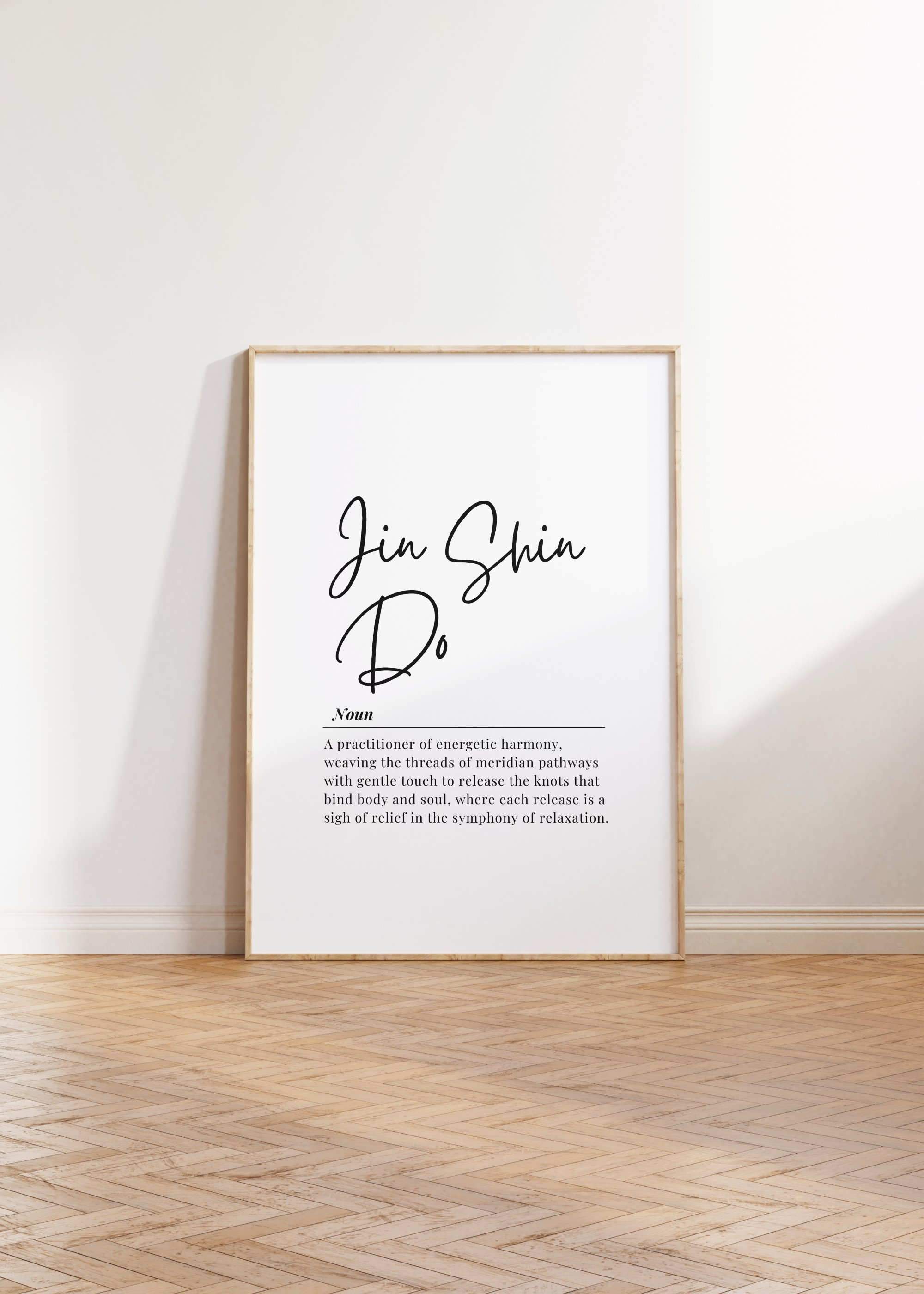 Jin Shin Do Digital Download Definition Poster Gift Wall Art National ...