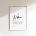Nephew Definition Print, Family Love Quote Wall Art, Modern Minimalist ...