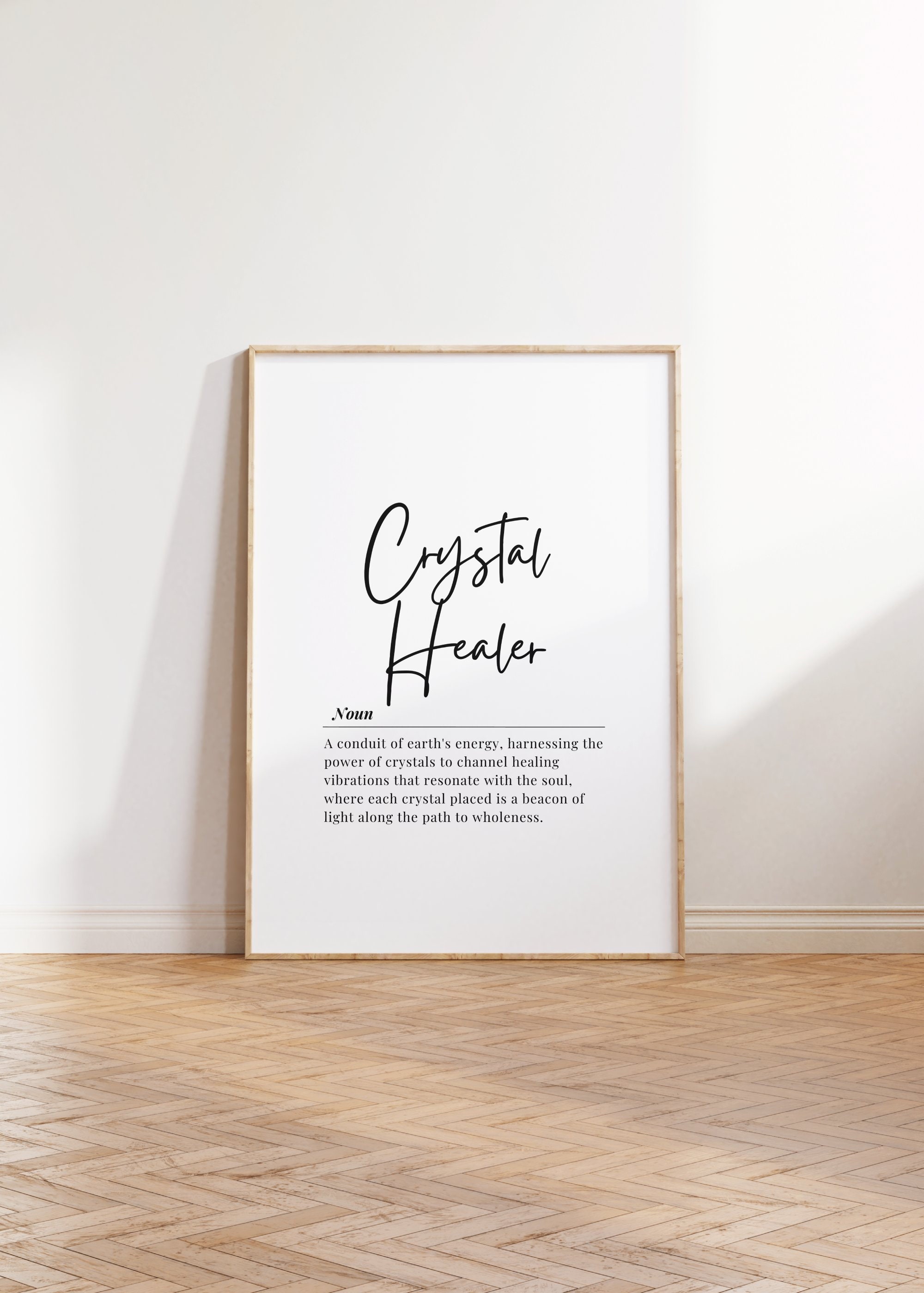 Crystal Healer Digital Download Definition Poster Gift Wall Art ...