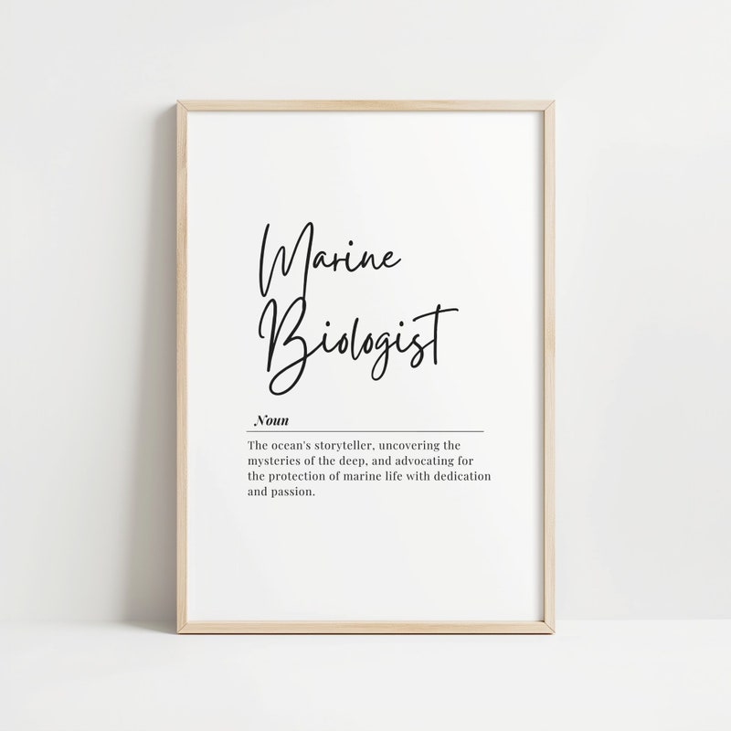 Marine Biology Poster - Etsy UK