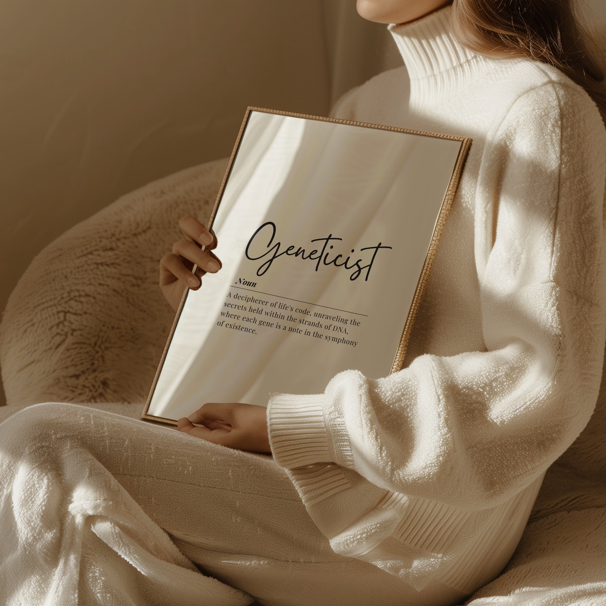 Genetics Lover Digital Print, Modern Home Office Wall Art, Science ...