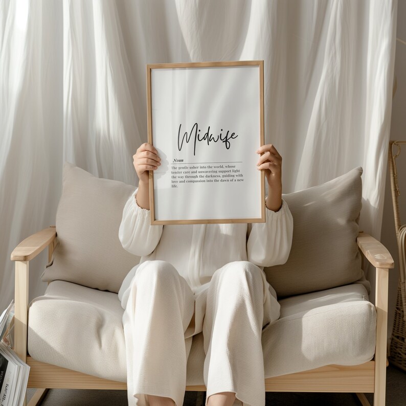 Midwife Definition Art Print: National Nurses Week Gift (digital ...