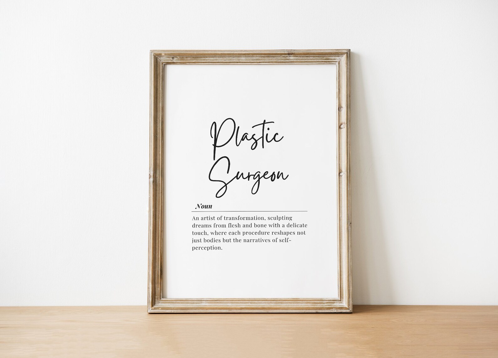 Plastic Surgeon Digital Download Definition Poster Gift Wall Art ...