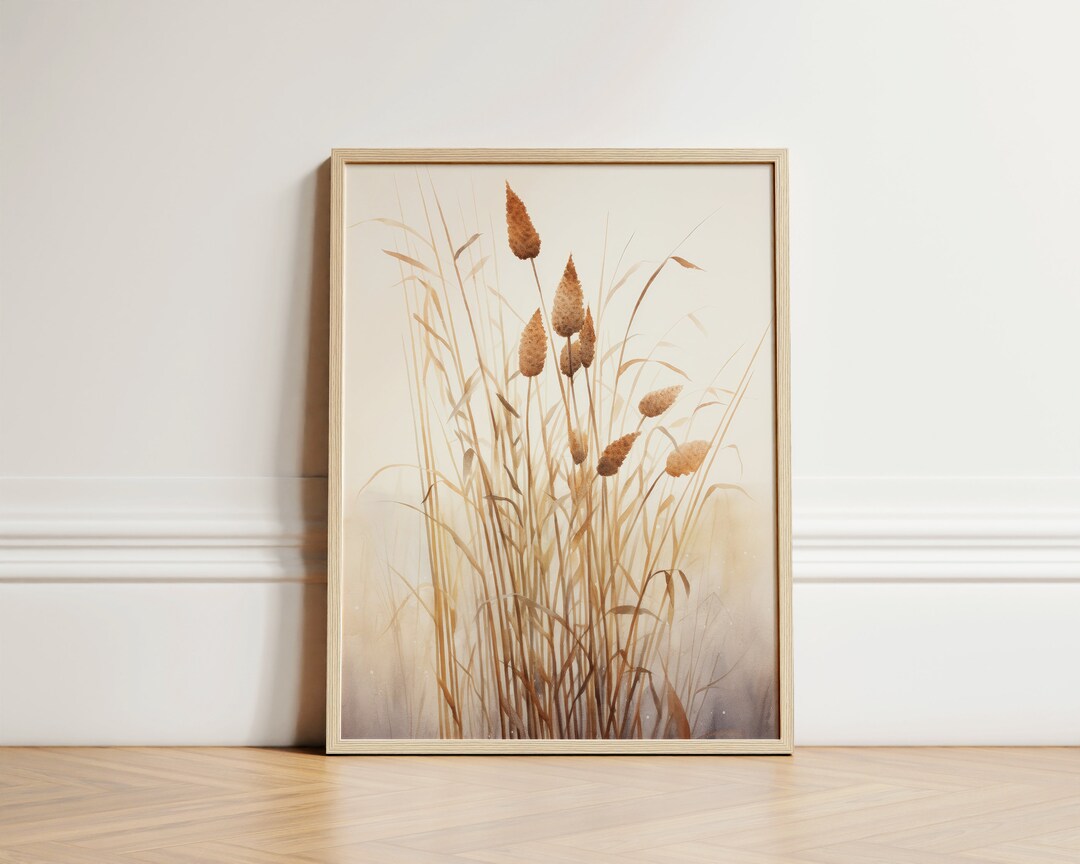 Cattails Fall Wall Art Fall Wall Decor Digital Download Fall ...