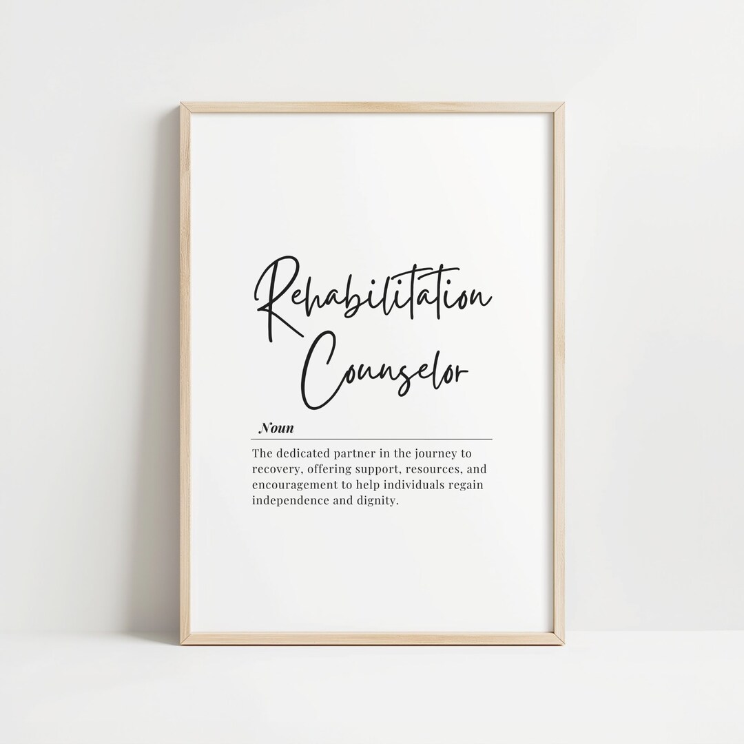 Empowering Rehabilitation Counselor Digital Art | Office Decor ...