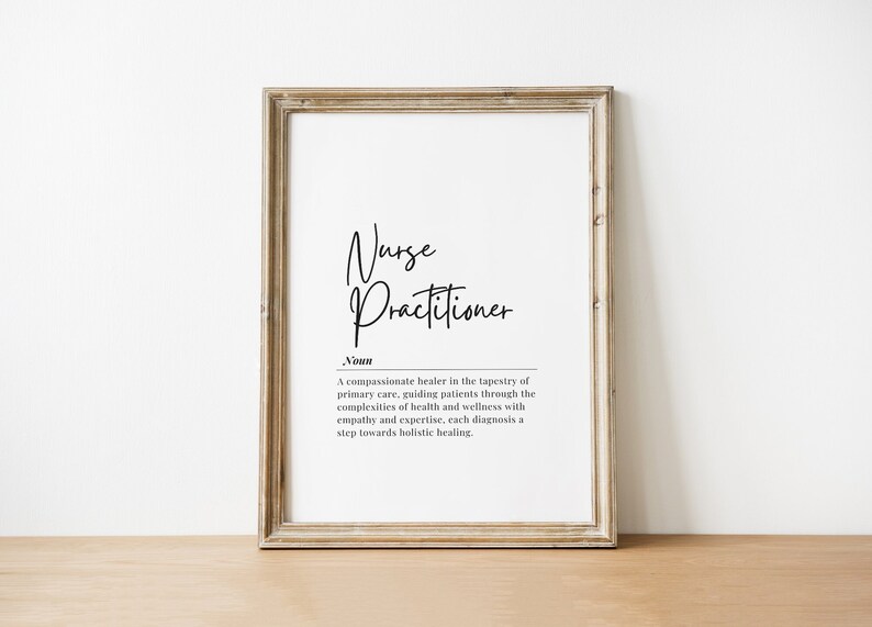 Nurse Practitioner Definition Print: Inspirational Medical Art (digital ...