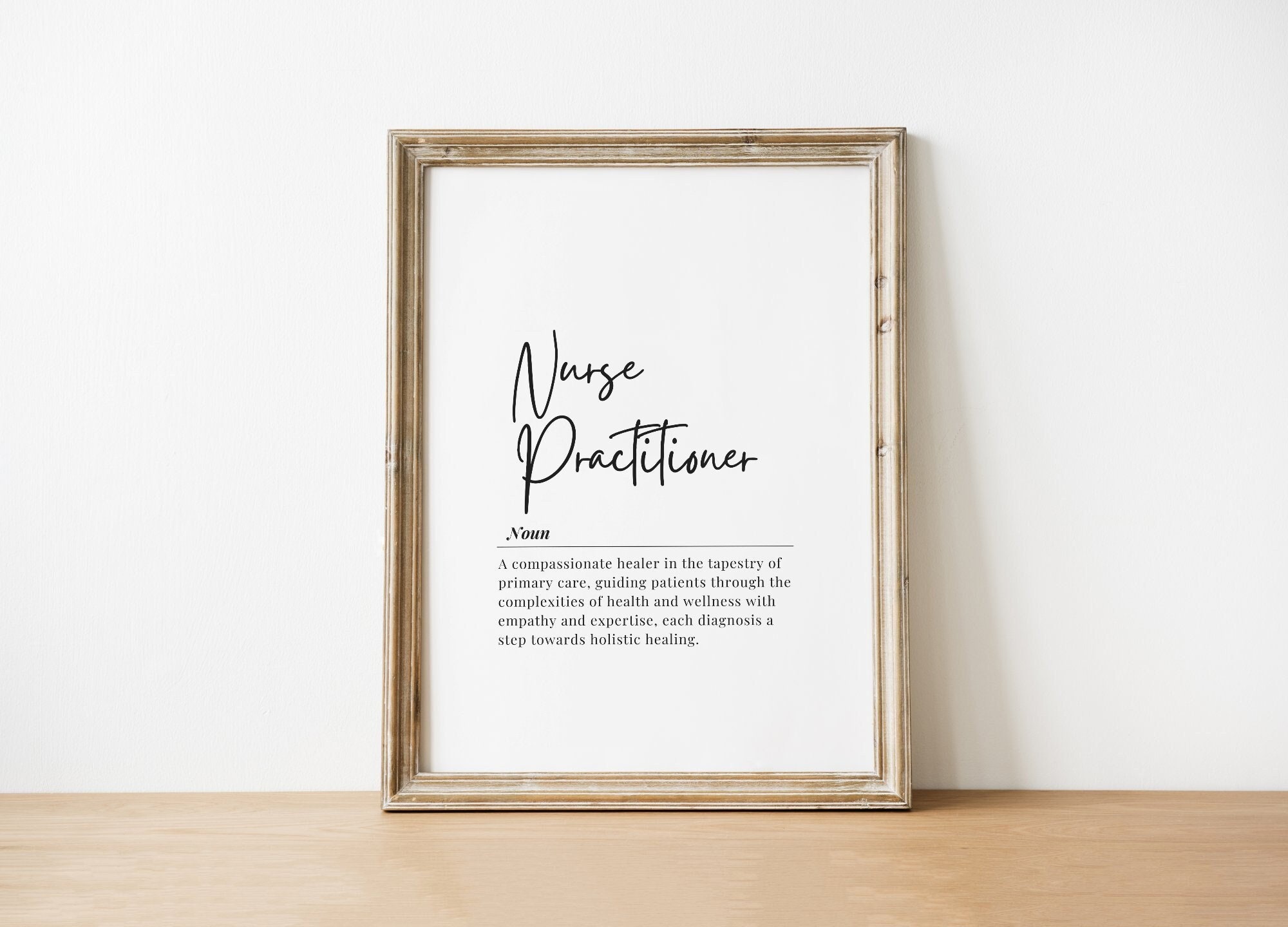 Nurse Practitioner Definition Print: Inspirational Medical Art (digital ...