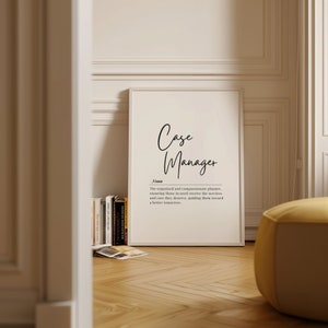 Case Manager Office Decor, Printable Wall Art, Digital Download ...