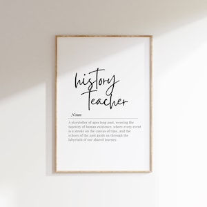 History Teacher Thank You Gift Appreciation Gift for History Teacher ...