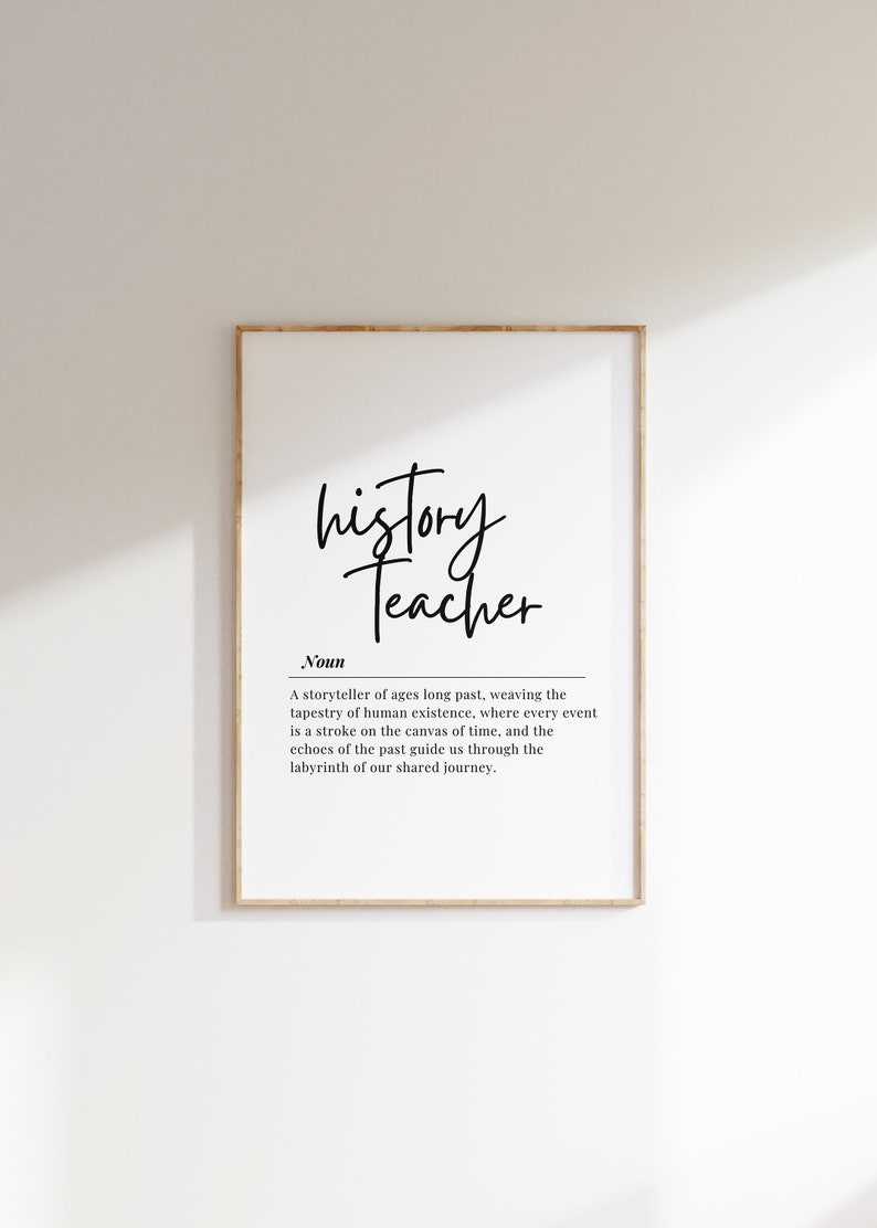 History Teacher Thank You Gift Appreciation Gift for History Teacher ...