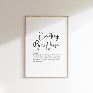 Operating Room Nurse Gift - National Nurses Week Digital Download ...