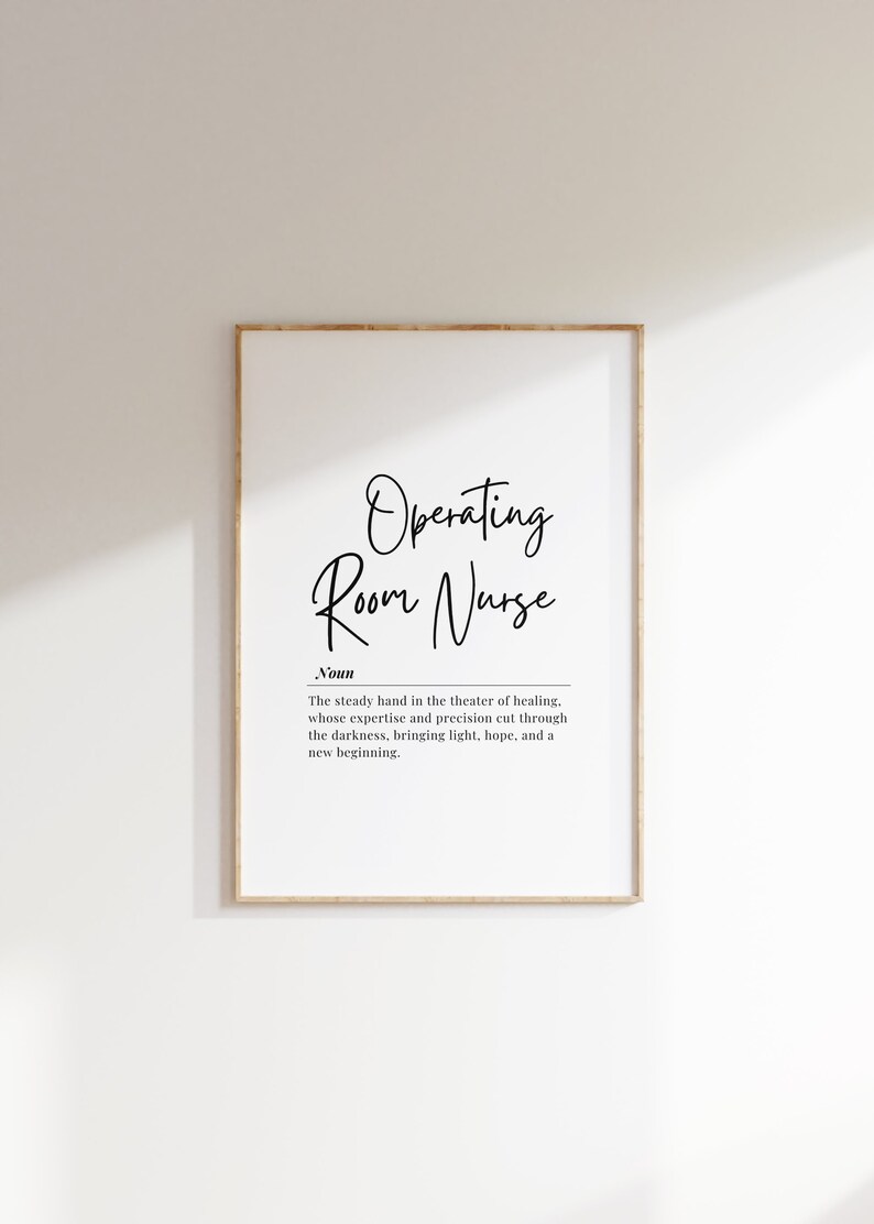 Operating Room Nurse Gift - National Nurses Week Digital Download ...