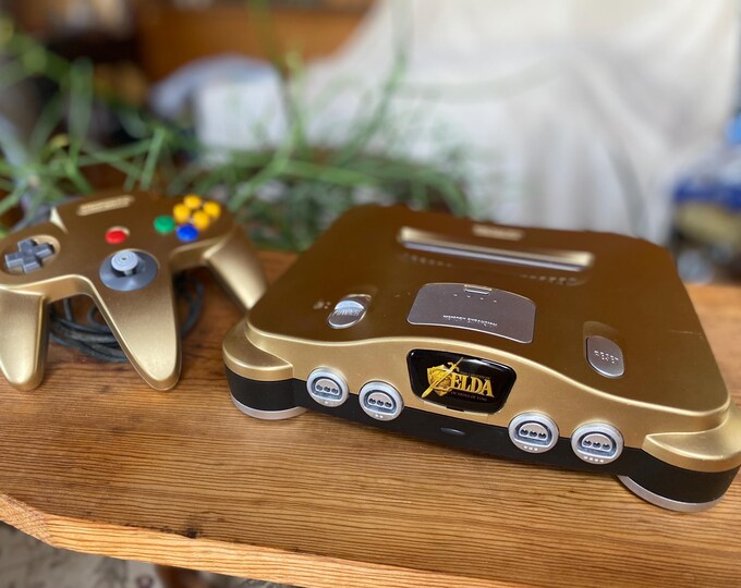 Nintendo 64 Golden Zelda Theme Game Custom Console/controller N64 W ...