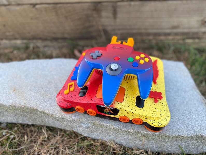 Nintendo 64 Banjo Kazooie Theme Game Custom Console/controller N64 W ...