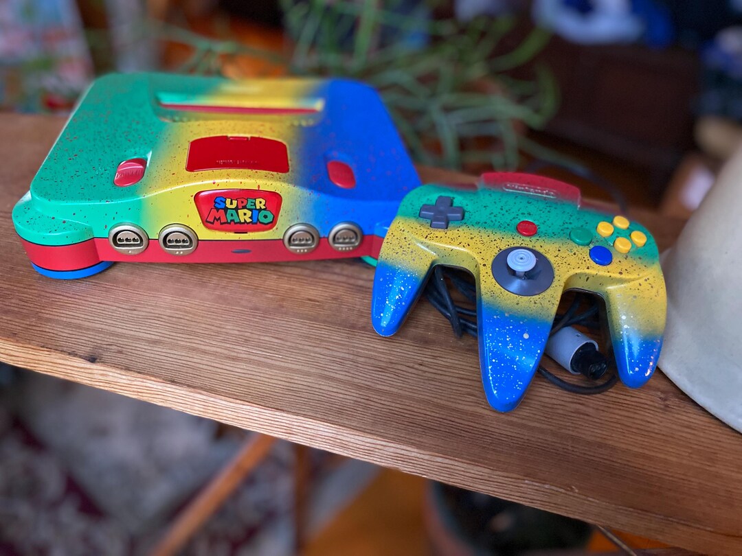 Nintendo 64 Orange Charizard Pokemon Theme Edition Game Custom Console ...