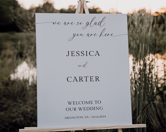 Wedding Welcome Sign Template, Wedding Welcome Board, Welcome to Our ...