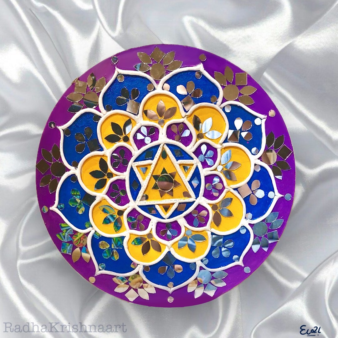 Mandala Lippan Art (mud & Mirror Work), Anxiety Relief Art - Etsy