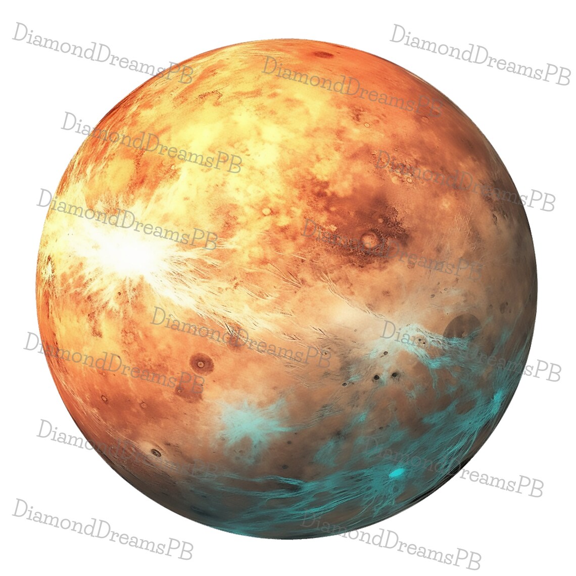 21 Watercolor Planets Clipart, Solar System Clip Art, Graphics, Earth ...