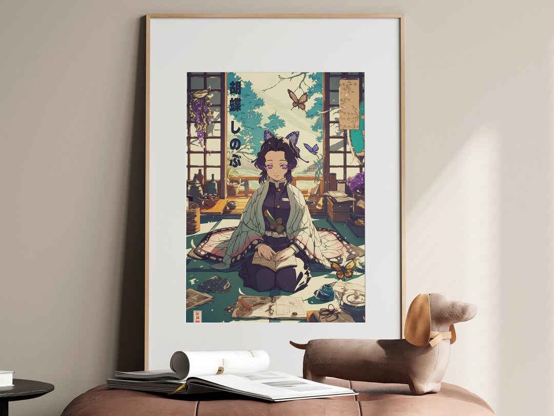 Demon Slayer Poster Shinobu Kocho, Bug Hashira, Insect Hashira, Hashira ...
