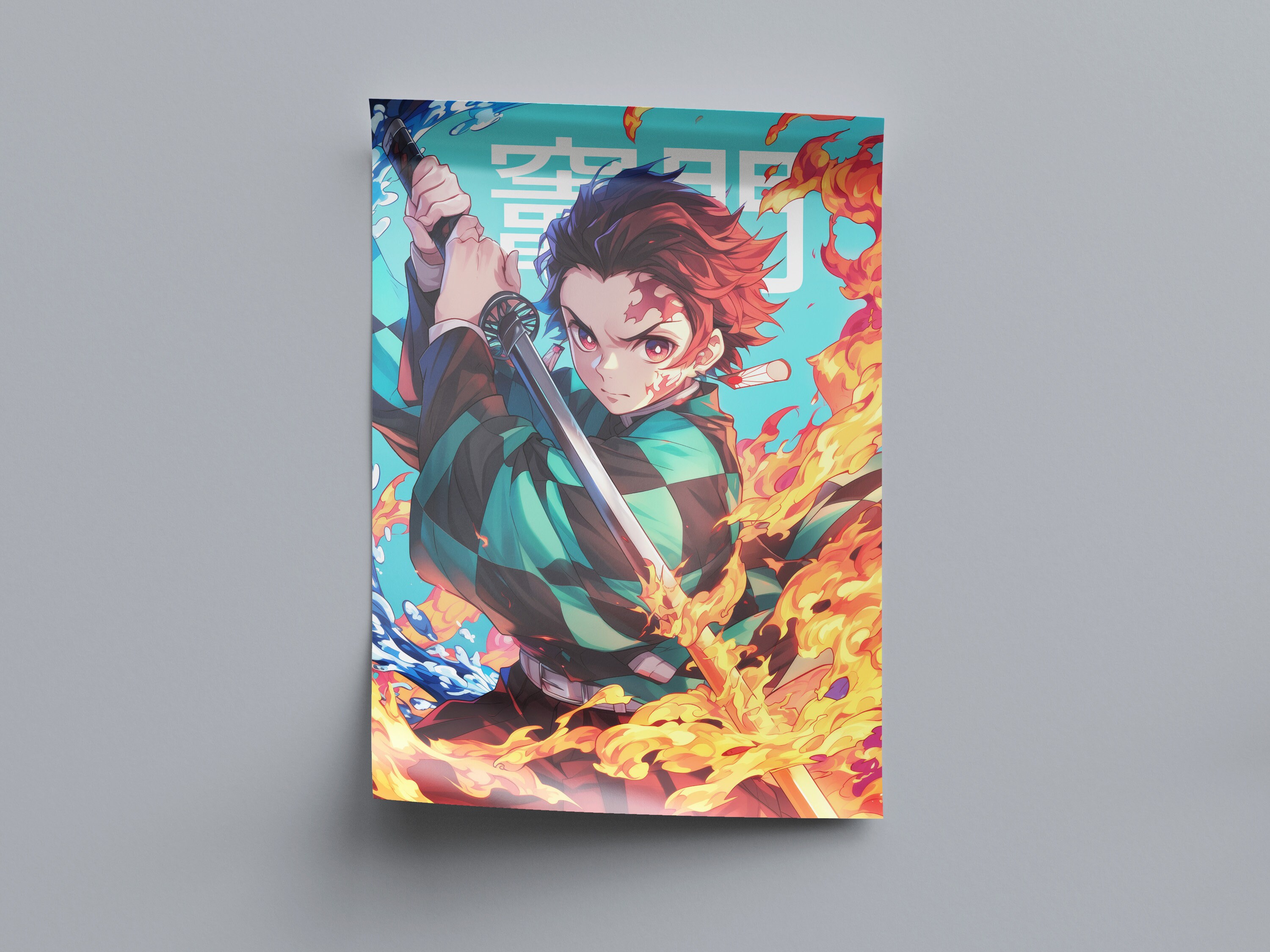 Tanjiro Kamado Demon Slayer Poster Minimalist Japanese Anime Manga ...