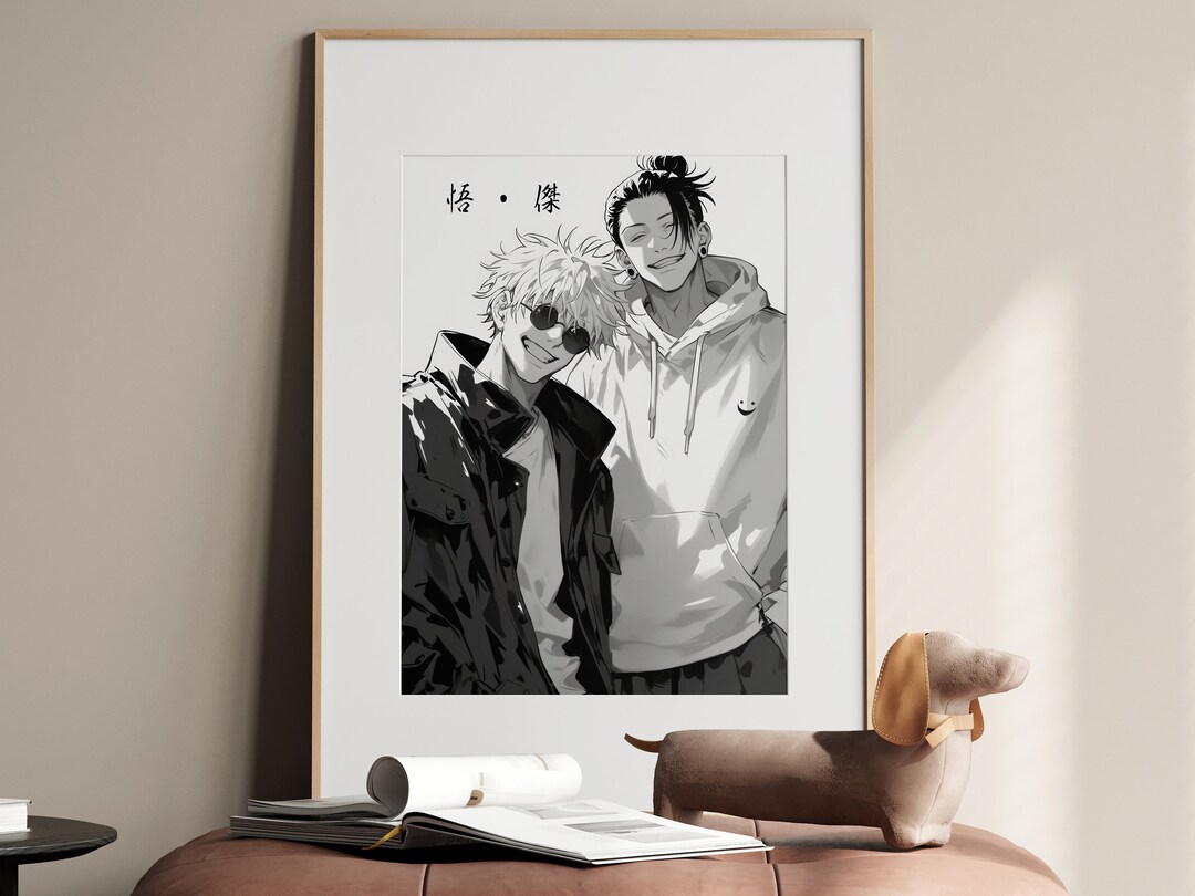 Buy Jujutsu Kaizen Poster Satoru Gojo and Suguru Geto, Manga ...