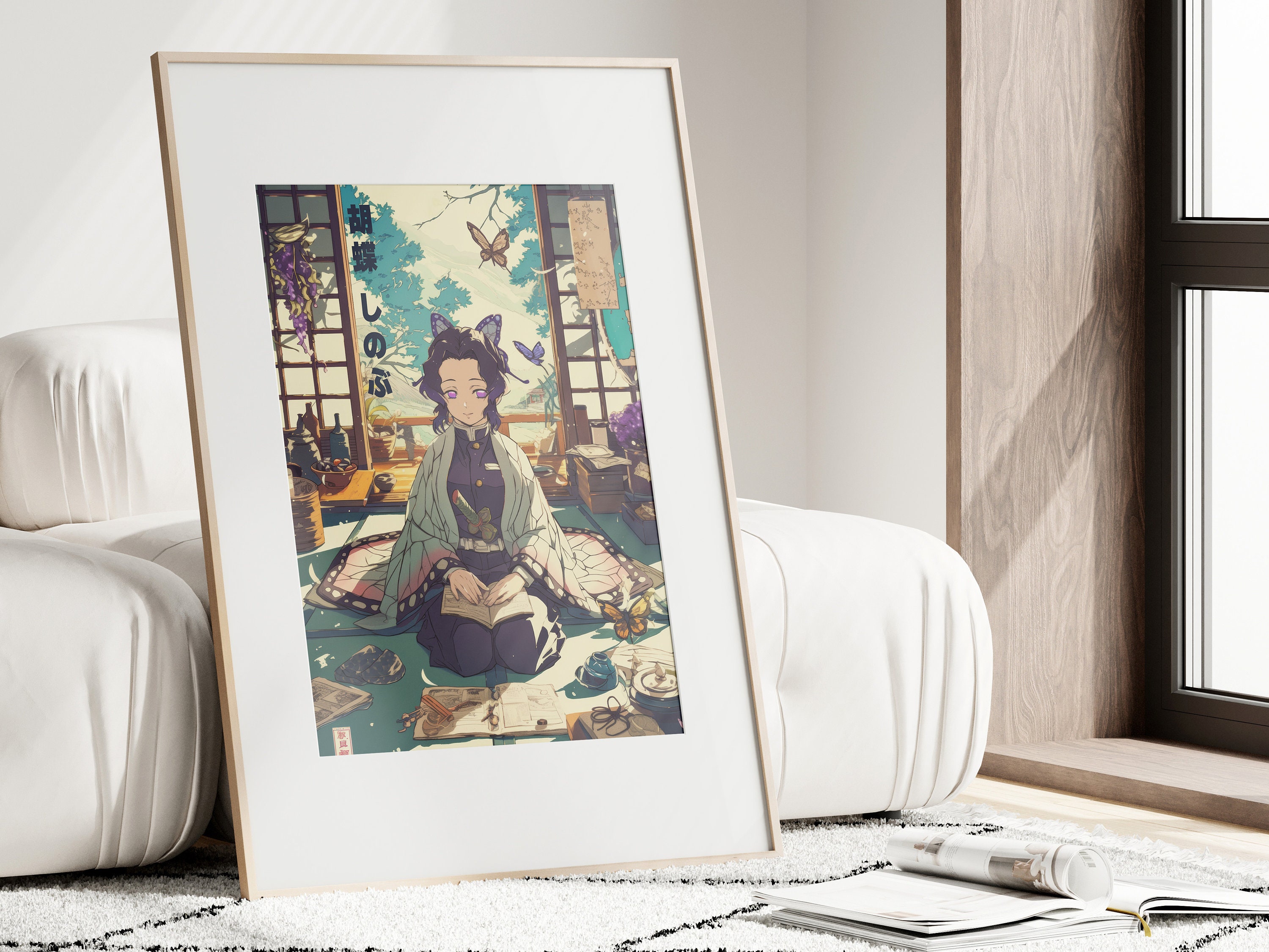 Demon Slayer Poster Shinobu Kocho, Bug Hashira, Insect Hashira, Hashira ...