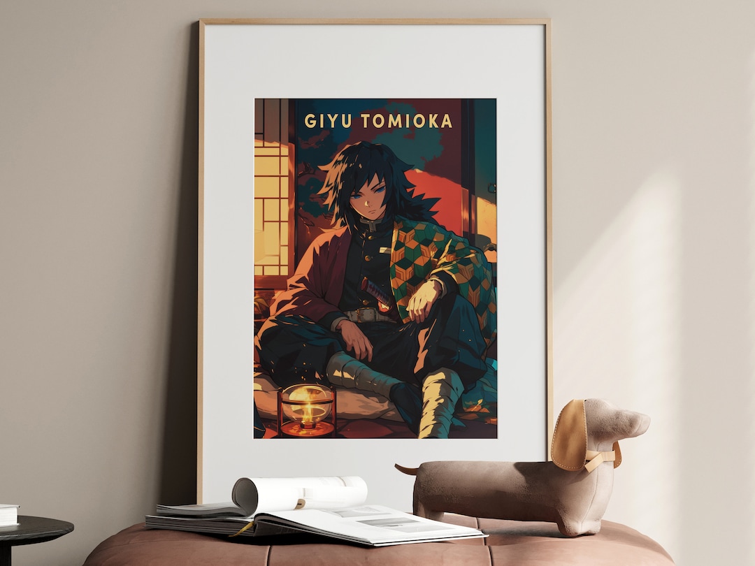 Demon Slayer Poster Giyu Tomioka, KNY Poster, Water Hashira Poster ...