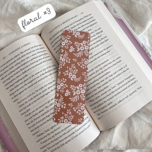 Neutral Florals Collection - Handmade Bookmarks, Available as Set or ...