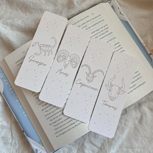 Zodiac Bookmark Collection - Handmade Bookmarks, Bookworm Gift, Gifts ...