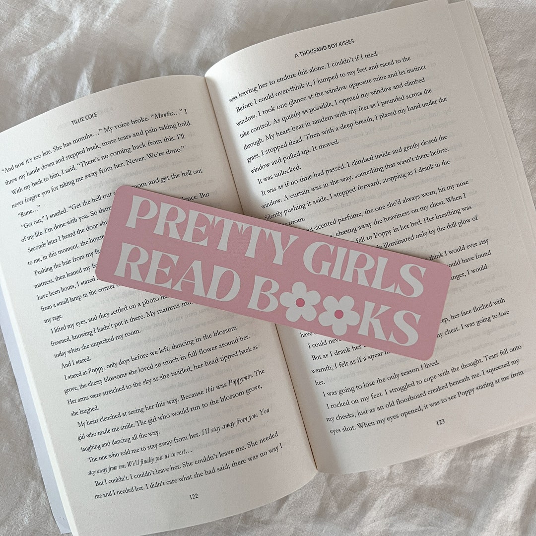 Pretty Girls Read Books Bookmark Handmade Bookmarks, Booktok, Bookworm ...