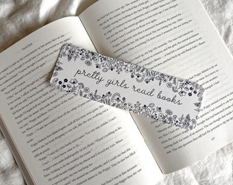Pretty Girls Read Books Bookmark Handmade Bookmarks, Booktok, Bookworm ...