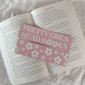 Pretty Girls Read Books Bookmark Handmade Bookmarks, Booktok, Bookworm ...