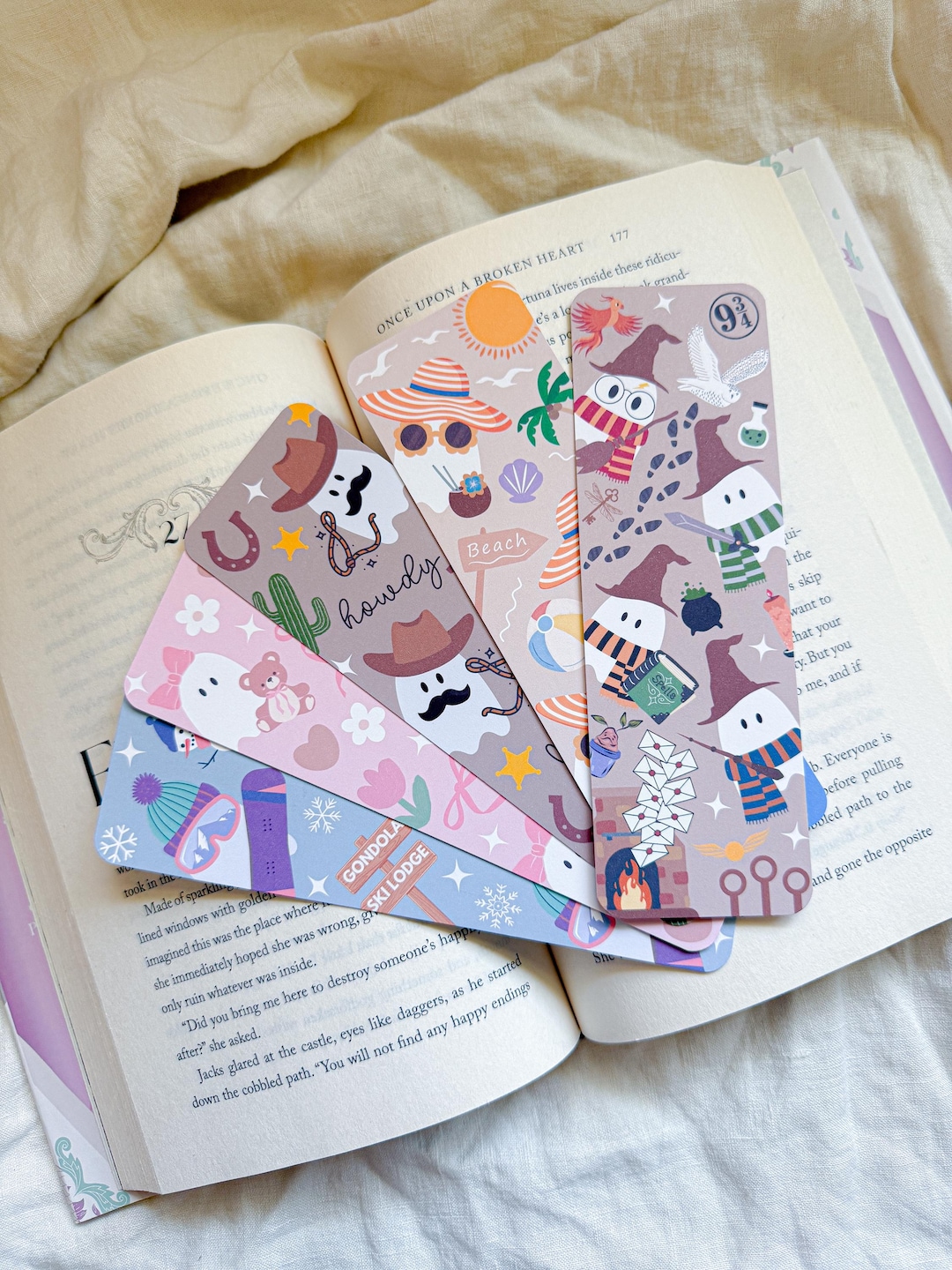 Ghosty Friends Bookmarks - Etsy