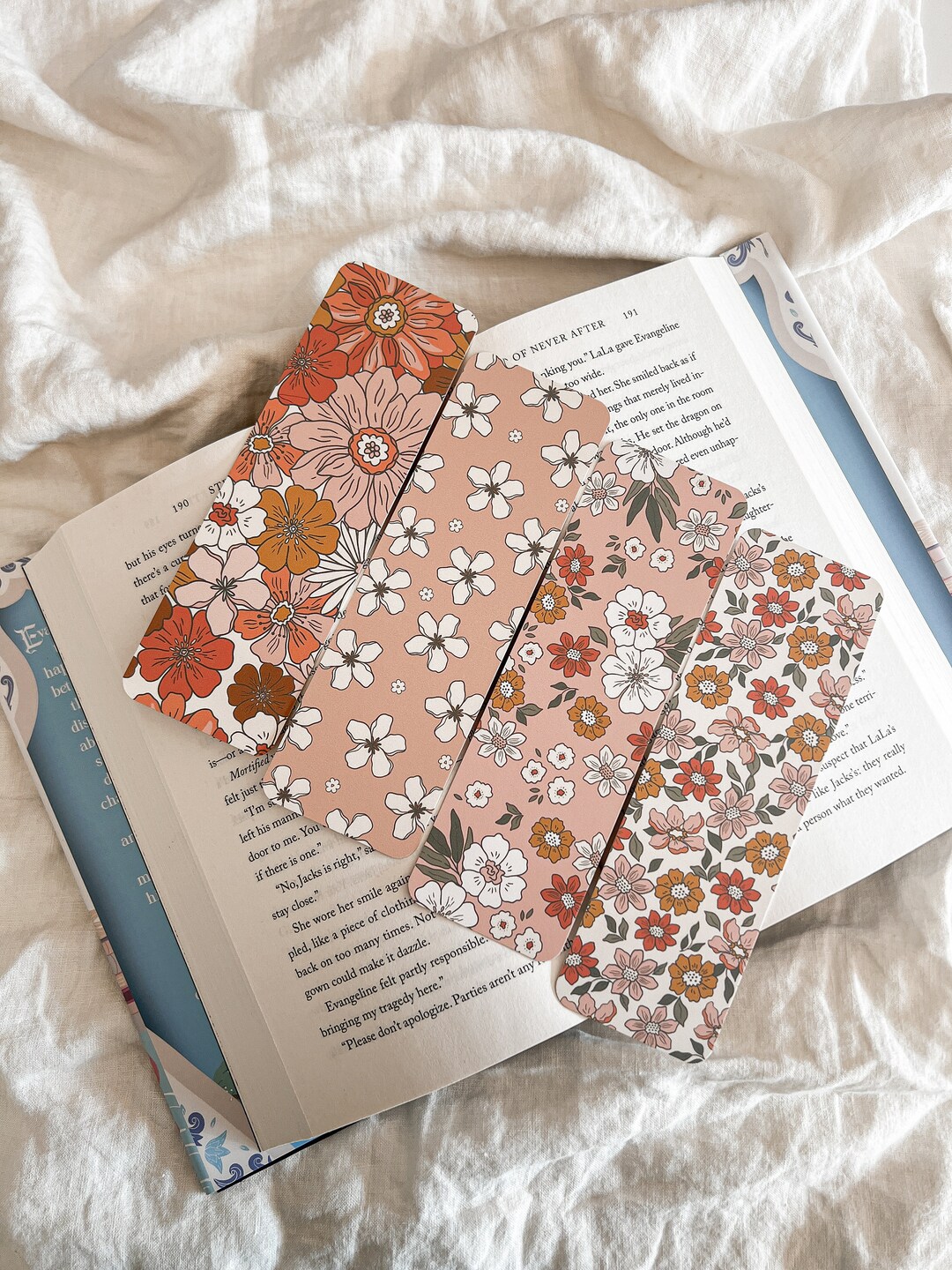 Hibiscus Blooms Collection - Handmade Bookmarks, Available as Set or ...