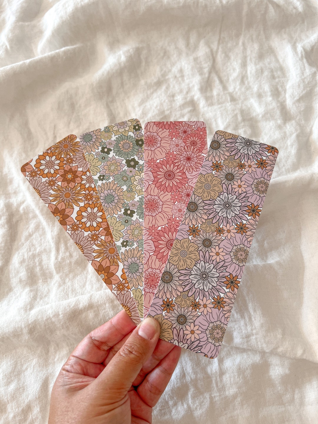Boho Florals Collection - Handmade Bookmarks, Available as Set or ...