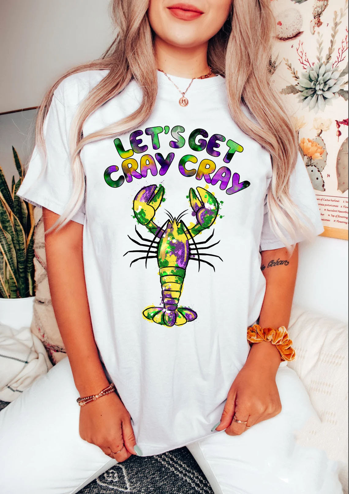 Let's Get Cray Cray Crawfish Png Shirt, Mardi Gras Png Mardi Gras ...